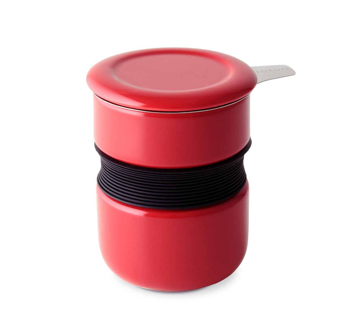 Curve Asian Style Tea Cupwith Infuser & Lid 12 oz. – FORLIFE Design