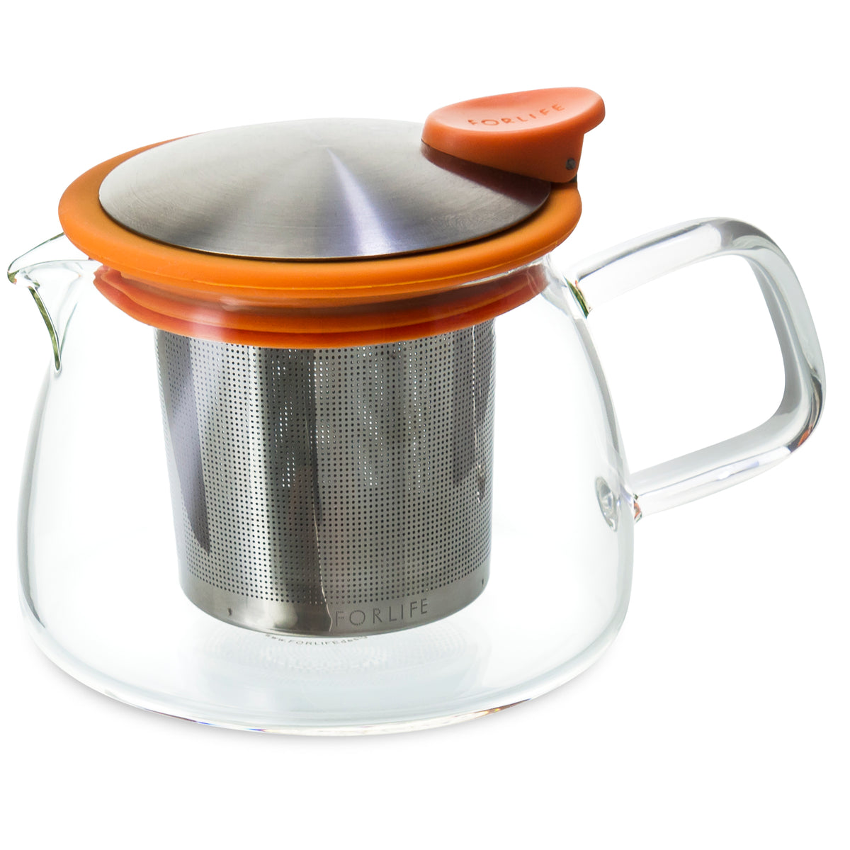 Bell Glass Teapot with Basket Infuser14 oz. – FORLIFE Design