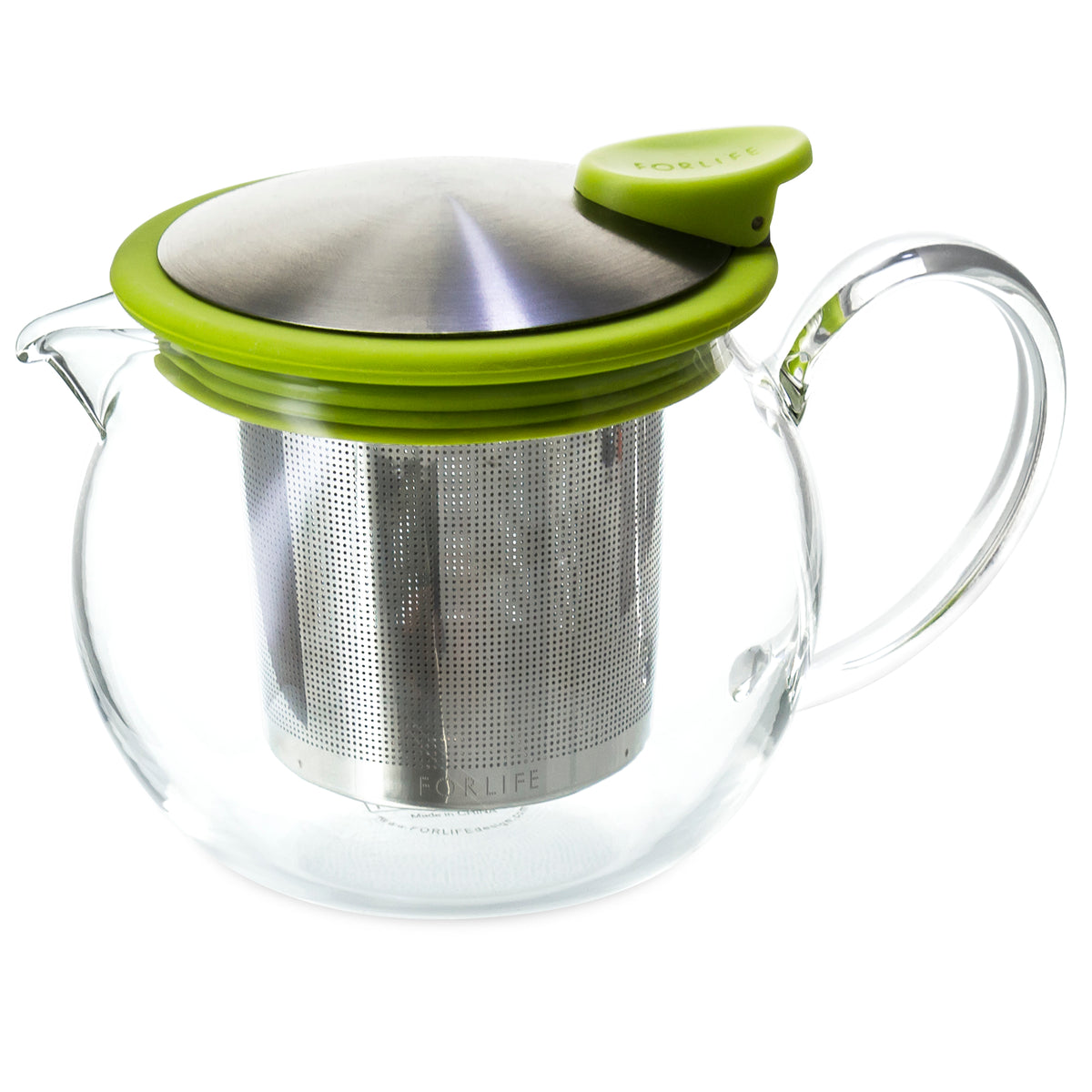 Bola Glass Teapot with Basket Infuser15 oz. – FORLIFE Design